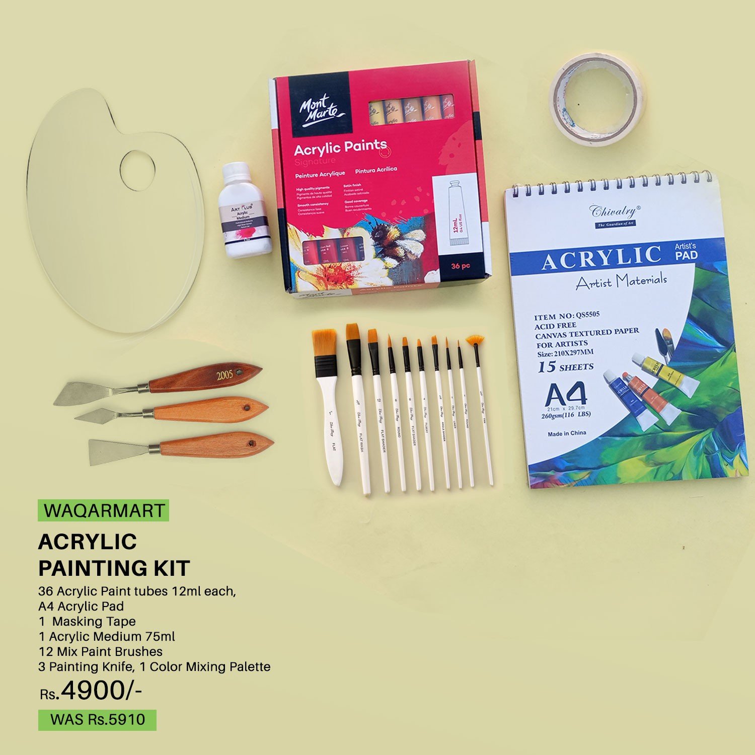 Acrylic Painting Kit For Artist and Professional
