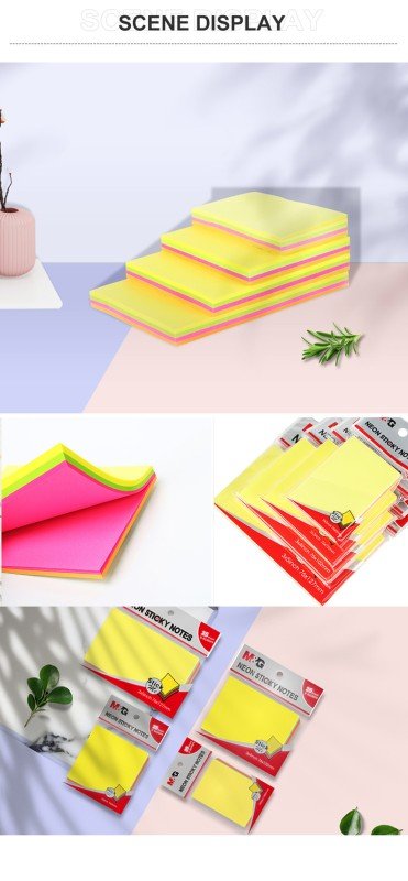 M&G Neon Sticky Notes 4 Colors