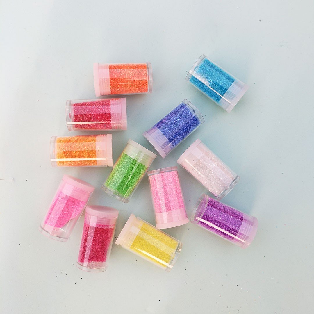 Glitter Powders For Diy Art And Craft Pack Of 12