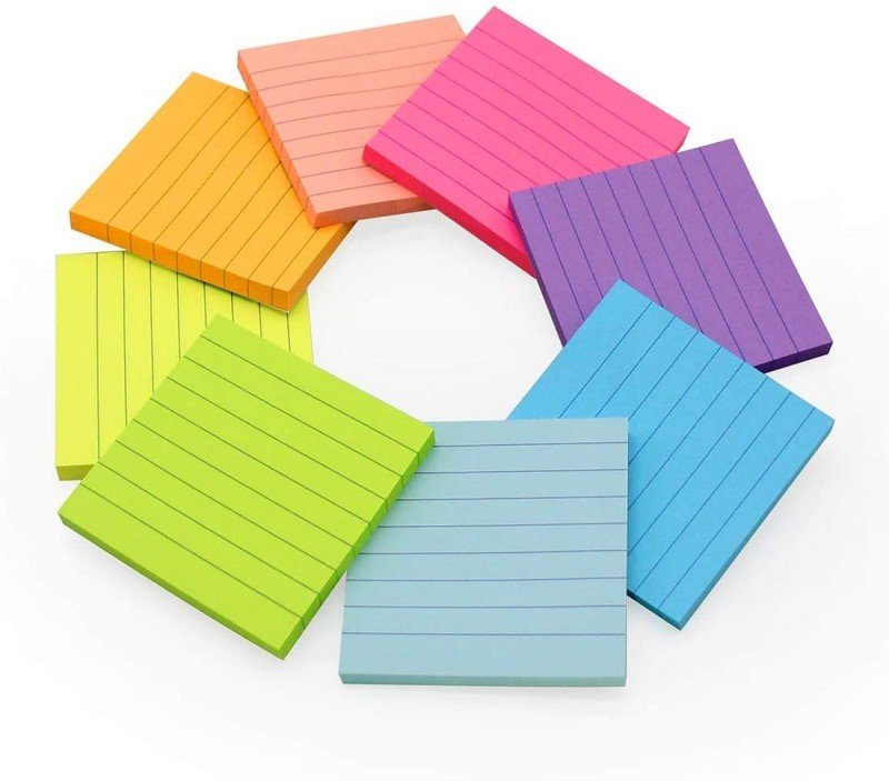 Neon Colors Sticky Note 3" X 3" inch 100 Sheets