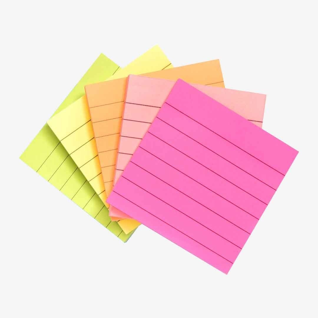 Neon Colors Sticky Note 3" X 3" inch 100 Sheets
